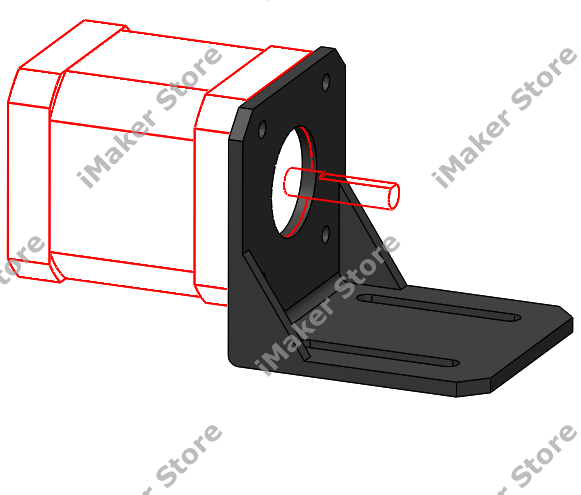 NEMA 17 Right Angle Motor Mounting Bracket - Secure & Versatile | imakerstore.com